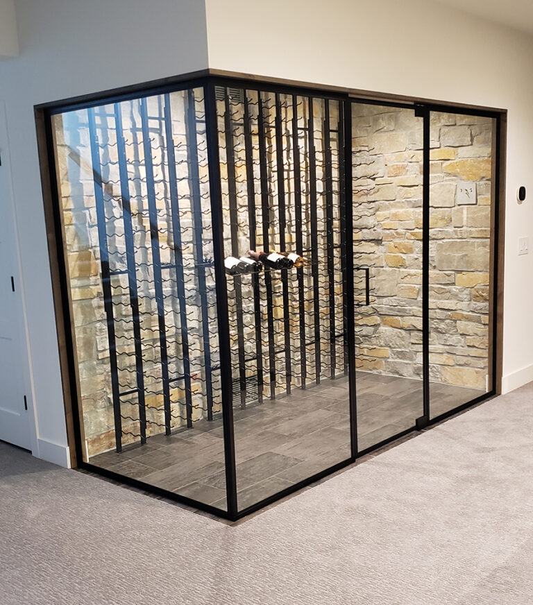 Metal Grid Glass Panels | GridLines | GlassArt Design